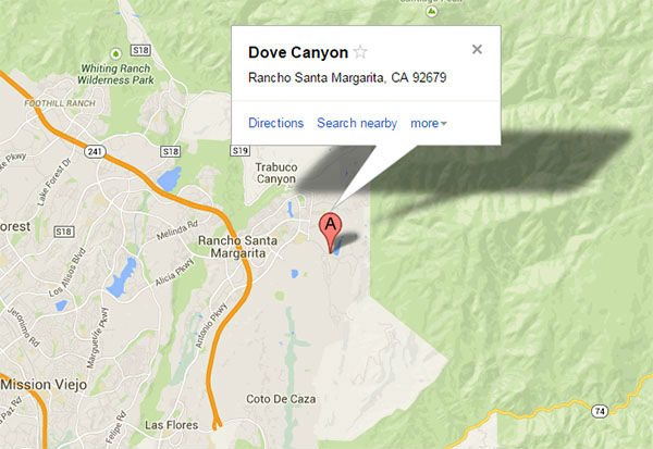 Dove Canyon Golf Club Wedding Reception In Rancho Santa Margarita Ca Map